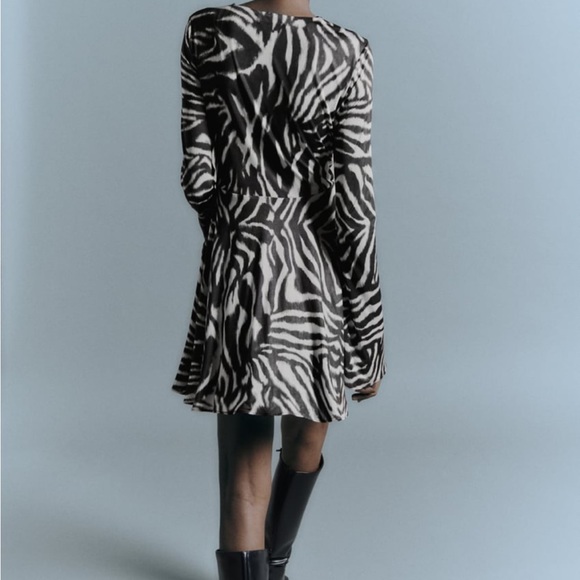 Zara | Dresses | Nwt Zara Zebra Printed Dress | Poshmark